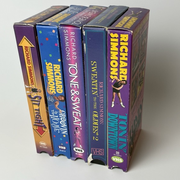Media | Richard Simmons Vhs Lot Of 5 Fitness Exercise Workout Movies ...